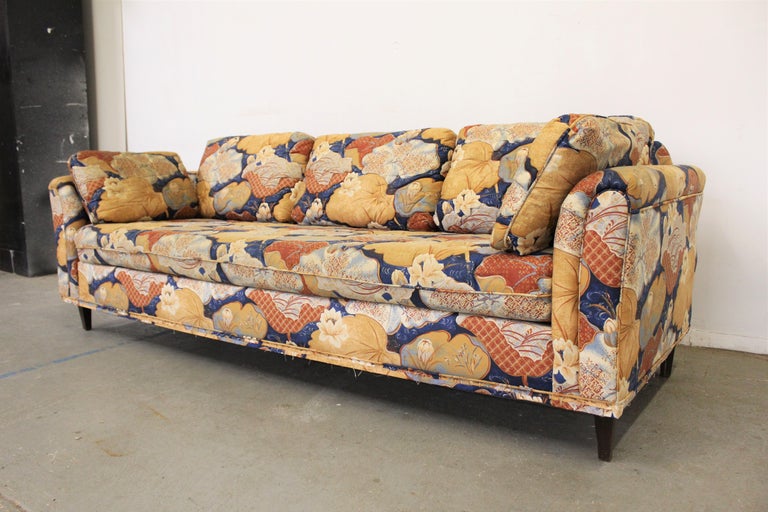 Mid-Century Modern Milo Baughman Style Sofa at 1stDibs
