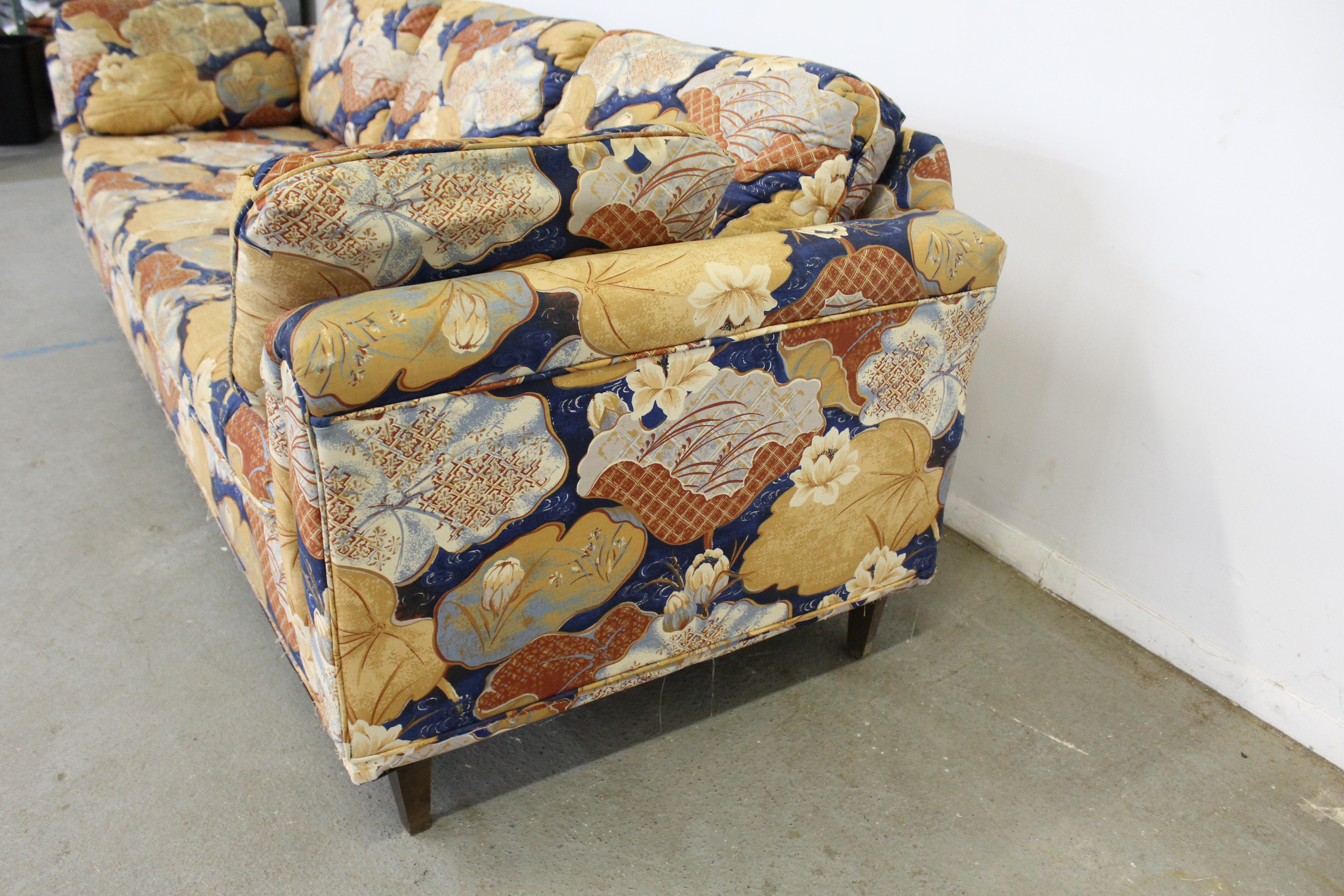 Mid-Century Modern Milo Baughman Style Sofa at 1stDibs