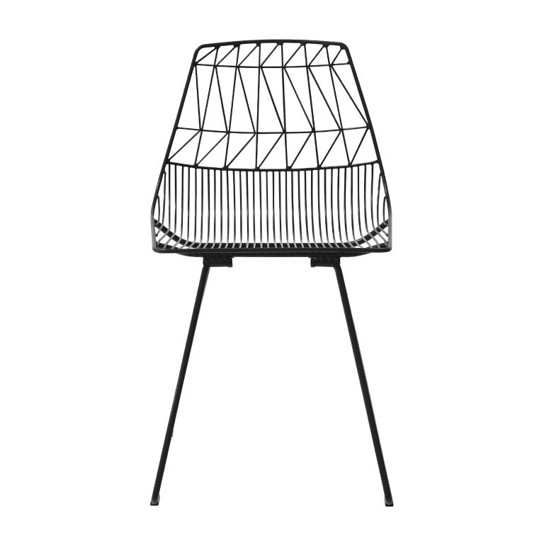 Mid-Century Modern, Minimalist Wire Chair, the Lucy Chair in Black by ...