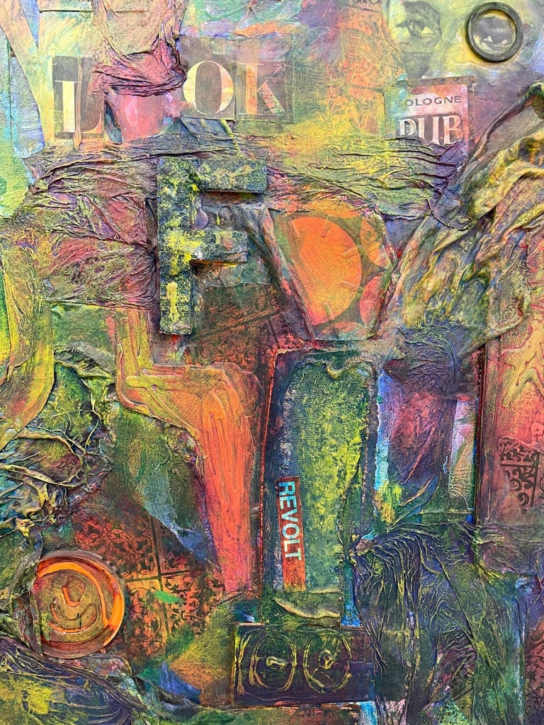 Mid-Century Modern Mixed Media, Collage, by Tom Betts, American, 1967 ...