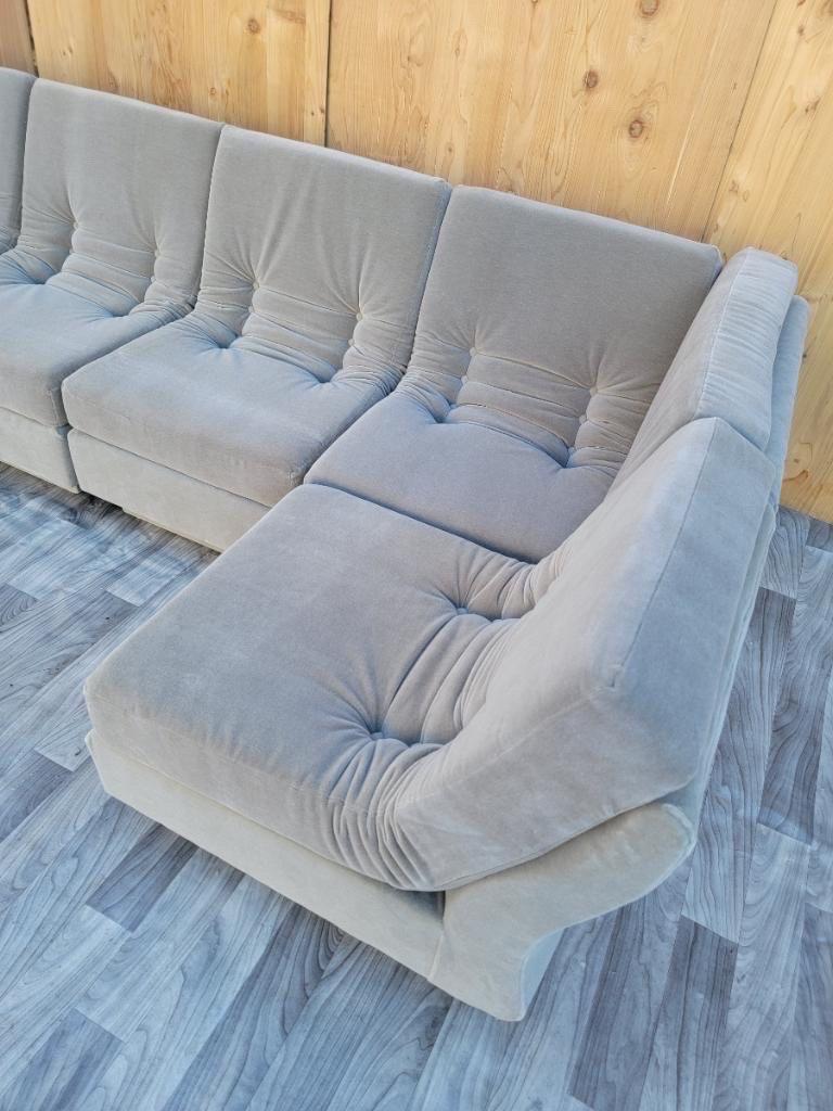 Mid-Century Modern Modular Sectional Sofa by Pierre Cardin, 5 Pieces ...
