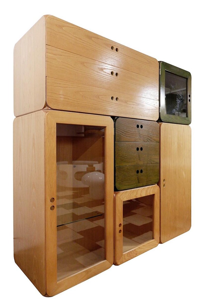 Mid Century Modern Modular Wall Unit by derk Jan de Vries, 1980s For ...