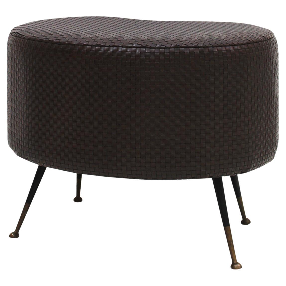 Midcentury Round Hassock or Footstool at 1stDibs | hassock footstool ...