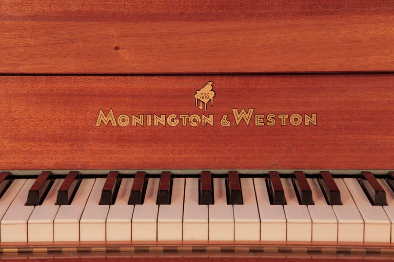 Mid-Century Modern Monington and Weston Piano in Mahogany and Macassar ...