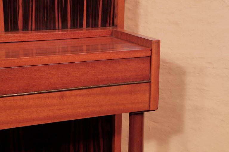 Mid-Century Modern Monington and Weston Piano in Mahogany and Macassar ...