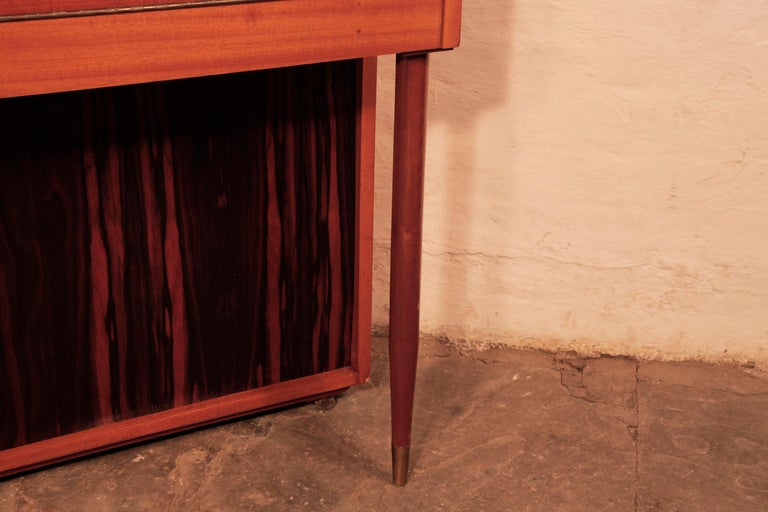 Mid-Century Modern Monington and Weston Piano in Mahogany and Macassar ...