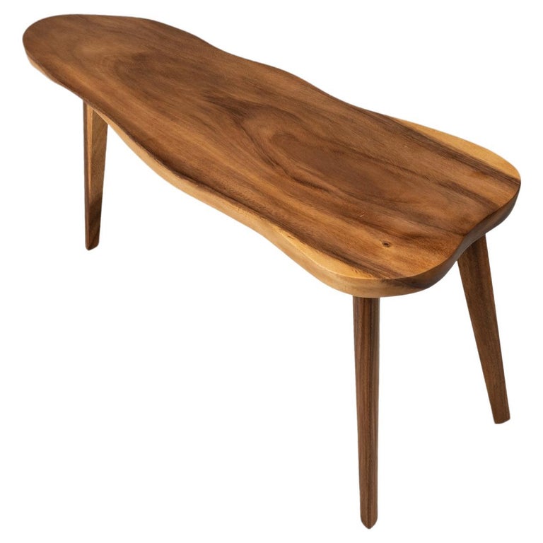 Mid-Century Modern Monkey Pod Wood Slab Coffee / End Table, USA, C ...