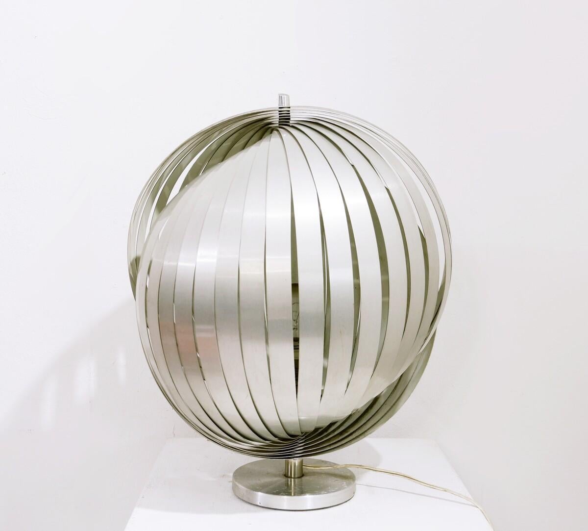 Mid-Century Modern "Moon" Table Lamp by Henri Mathieu, 1970s For Sale ...