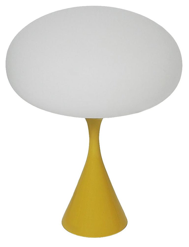 Mid-Century Modern Mushroom Table Lamp by Designline in Yellow and ...