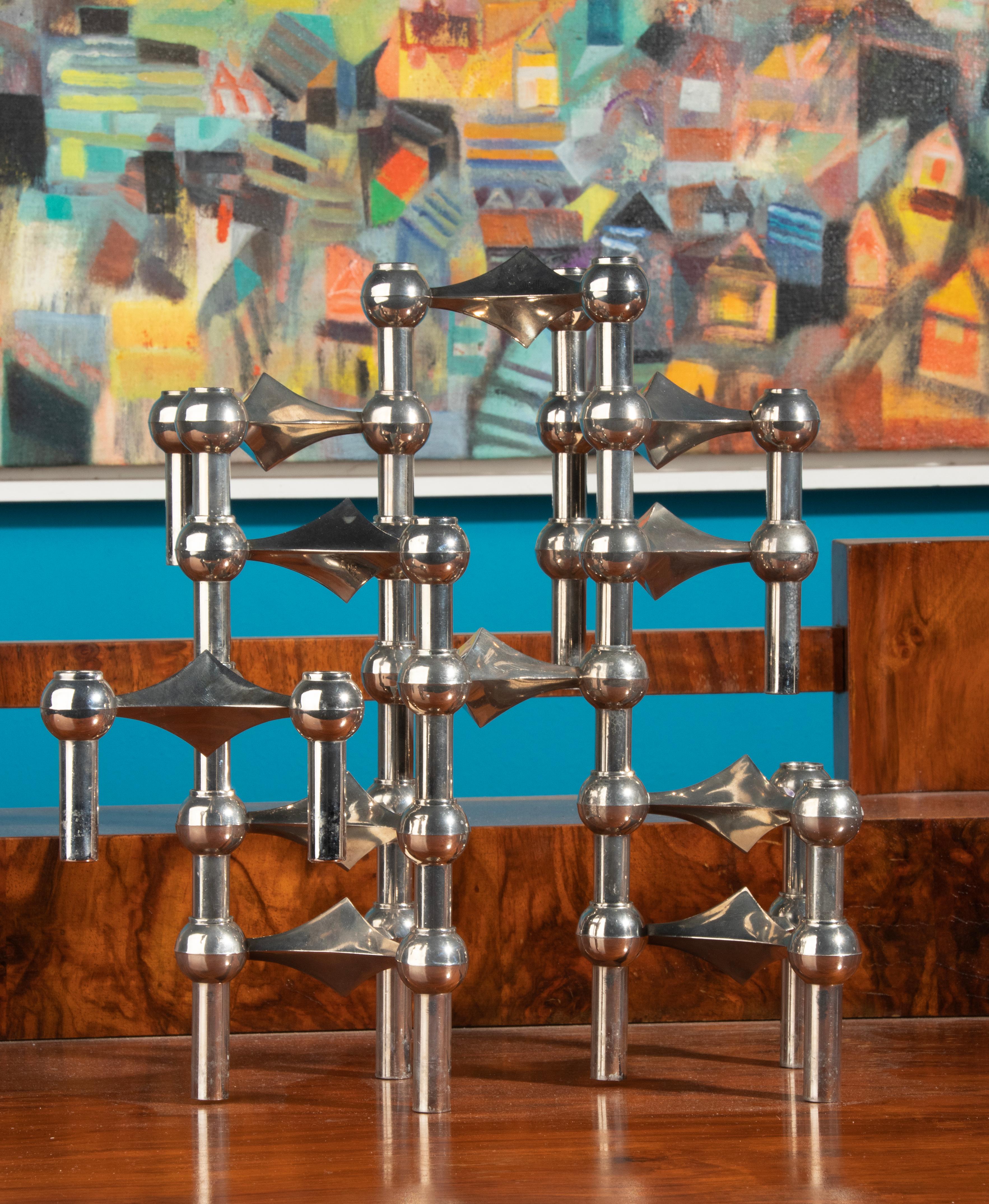 Mid-Century Modern Nagel S22stackable Candlesticks at 1stDibs