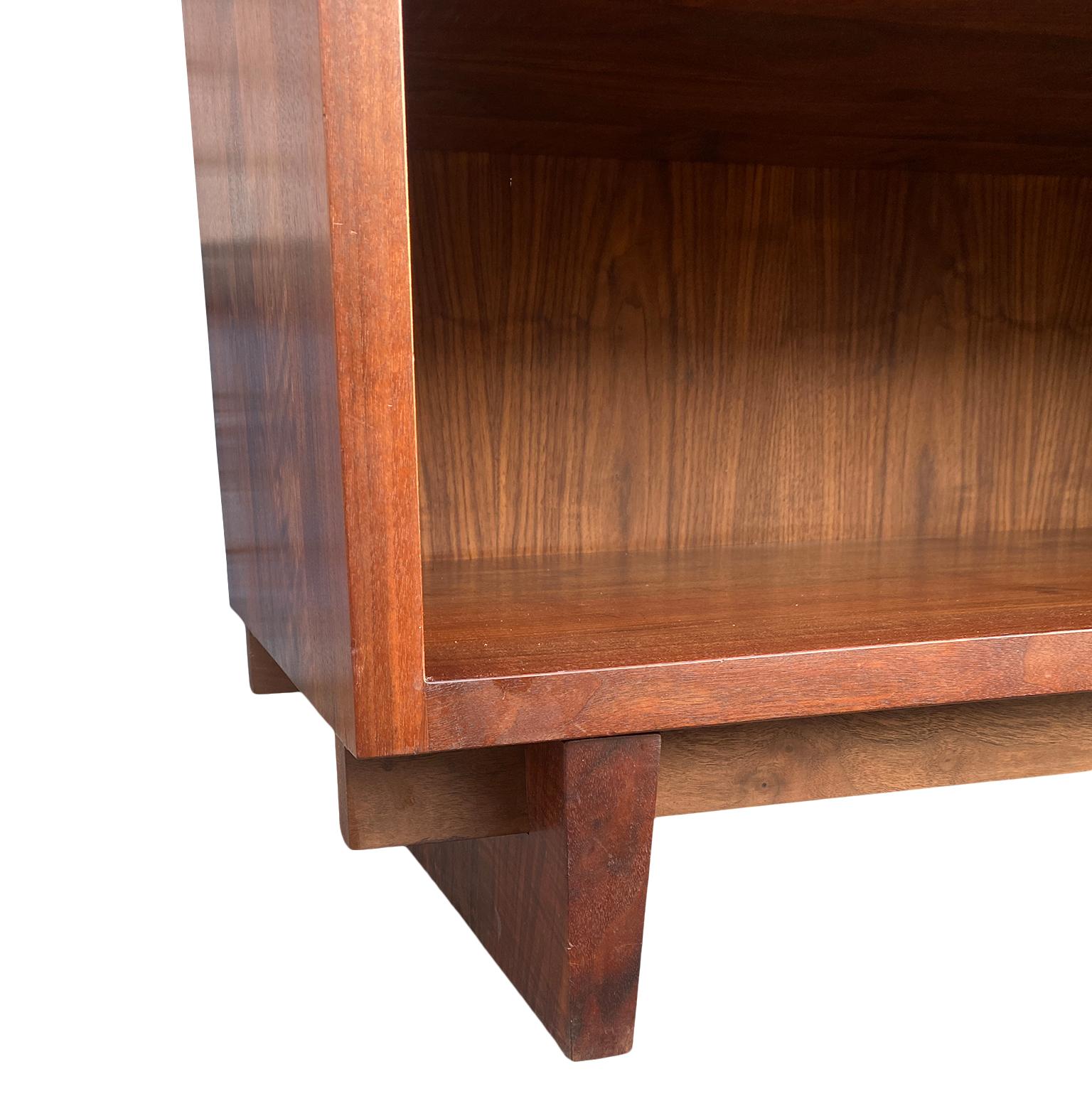 Mid-Century Modern Nakashima Style Large Bookcase Black Walnut Studio ...