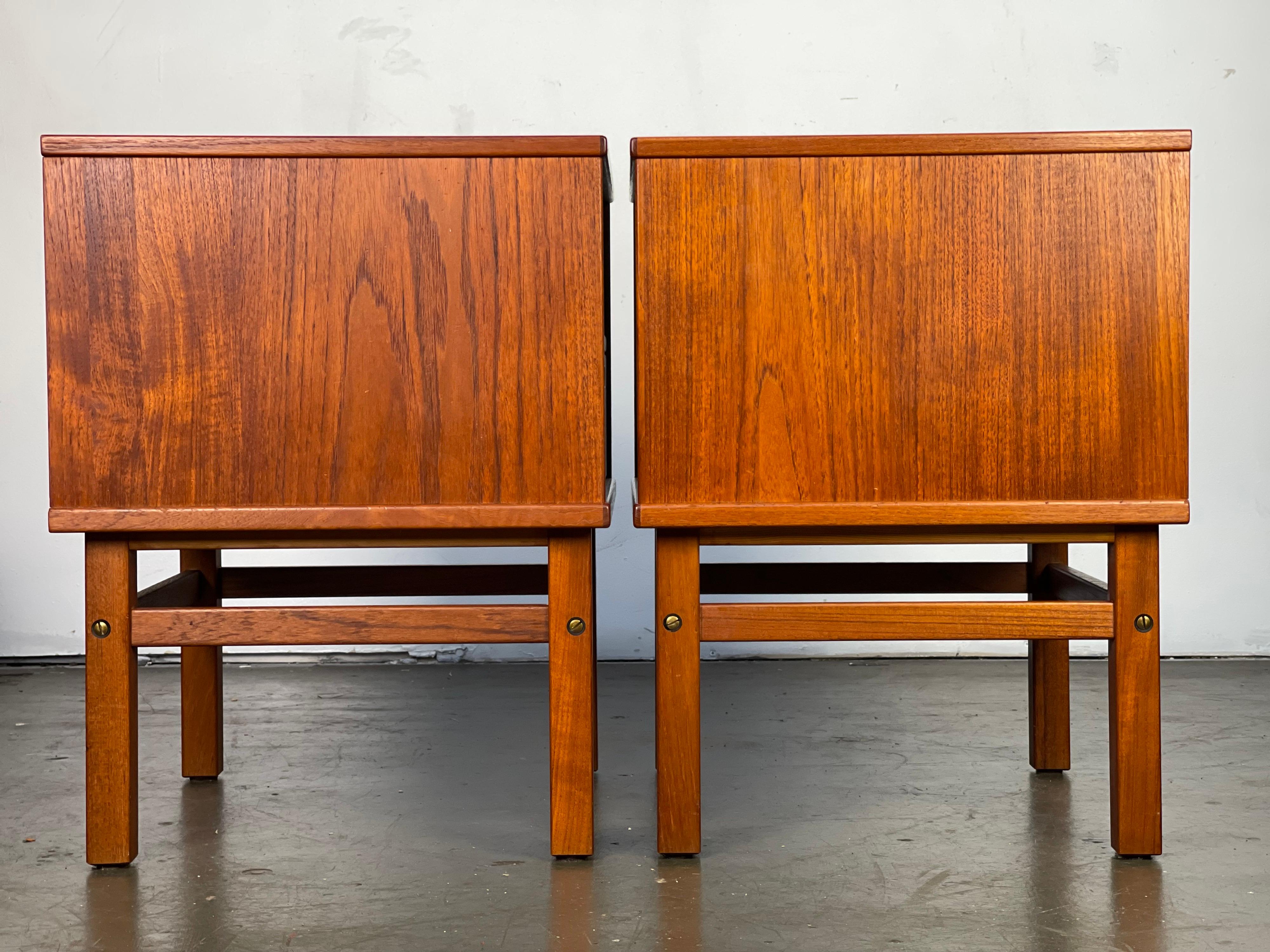 Danish Modern Nightstands by Nils Jonnson for Torring, Denmark at ...