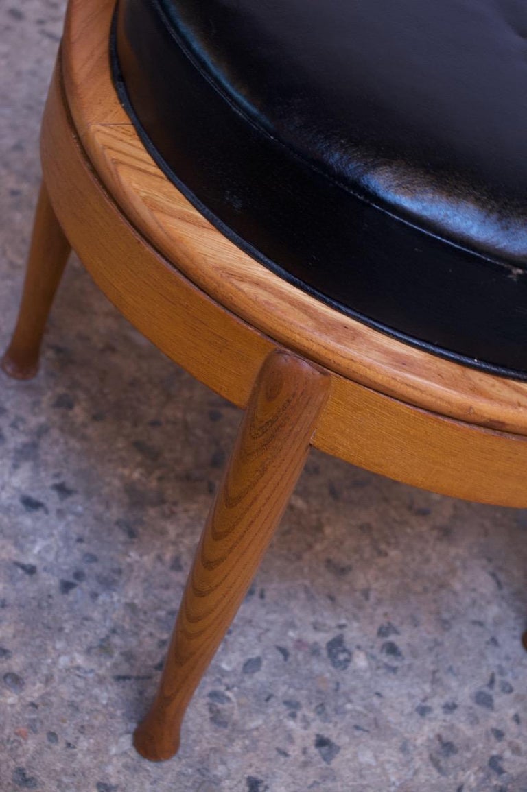 Norwegian Modern Oak Low Stools with Reversible Table Tops by B.J ...