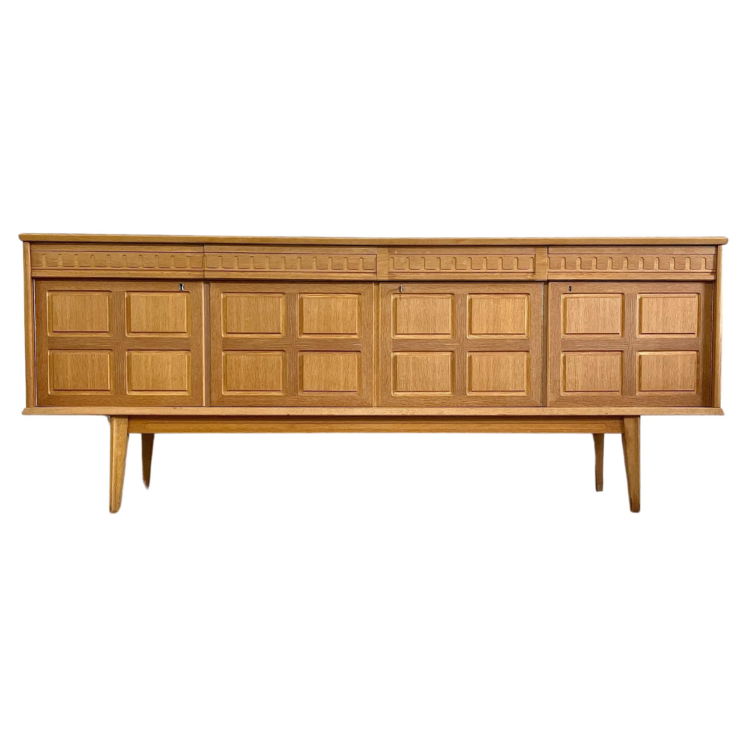 Bertu Credenza, Baron Modern Oak Credenza, Black For Sale at 1stDibs