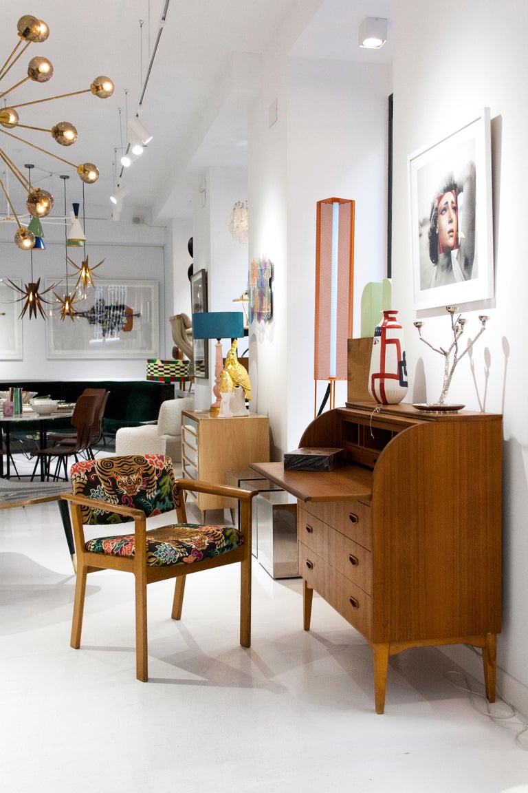 Mid-Century Modern Oak Tiger Armchair, Sweden, 1950 at 1stDibs