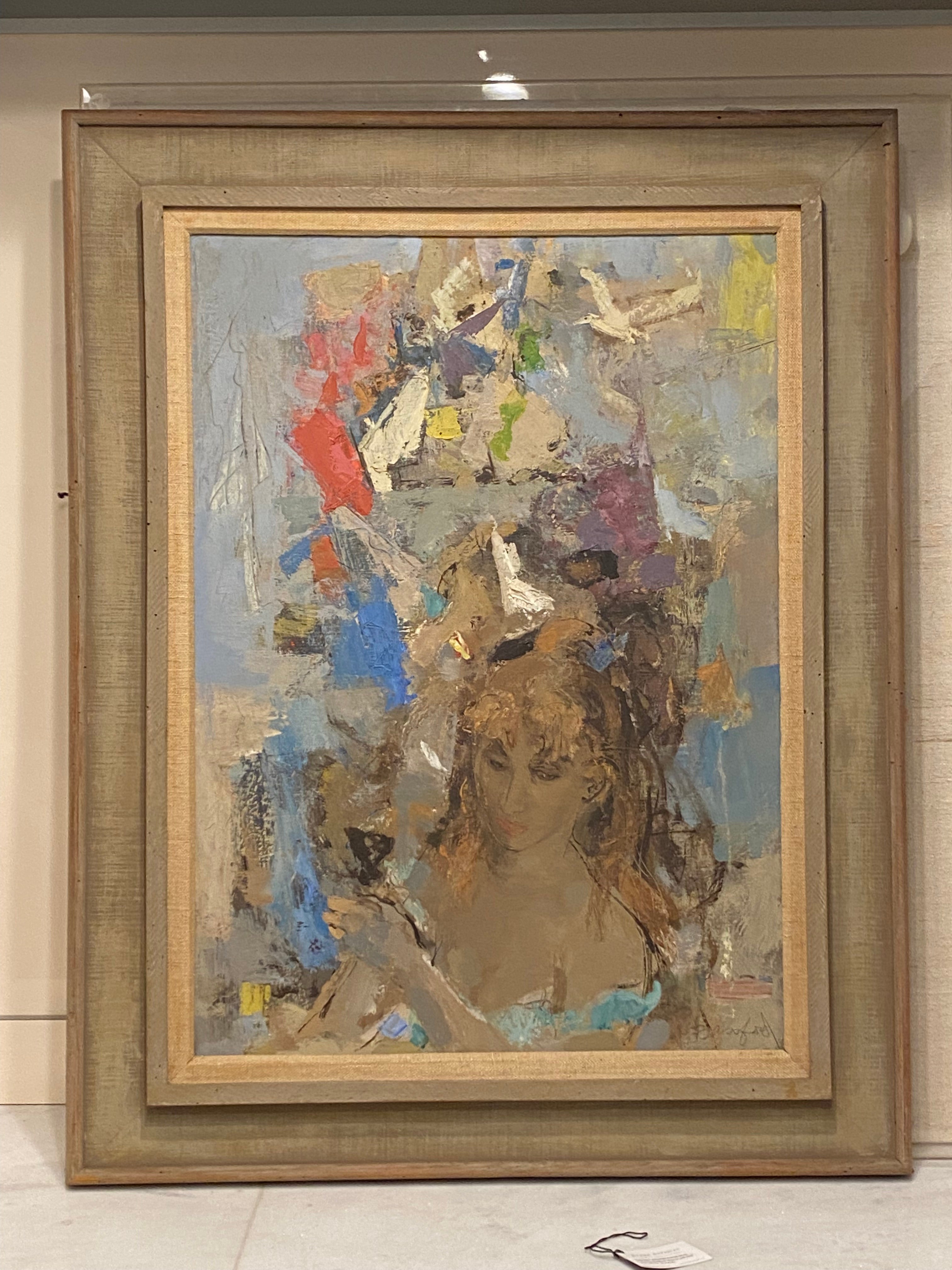 Mid-Century Modern, Oil on canvas, "Approach of Summer" by Wallace ...