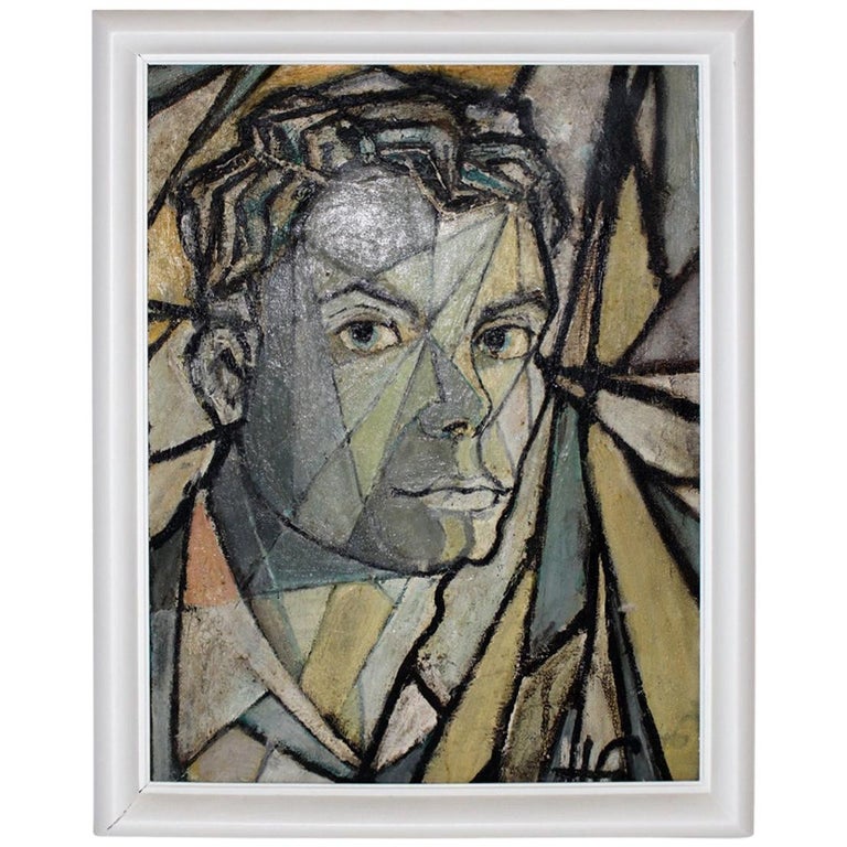 Mid-Century Modern Oil Painting by Hilde Goldschmidt, 1960s, Austria ...