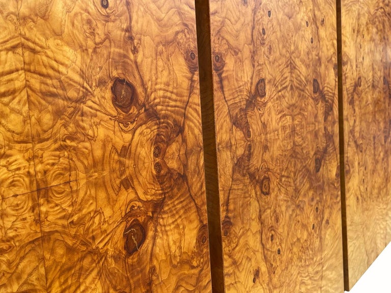 Mid Century Modern Olive Burl Wood Queen Sized Headboard after Milo ...