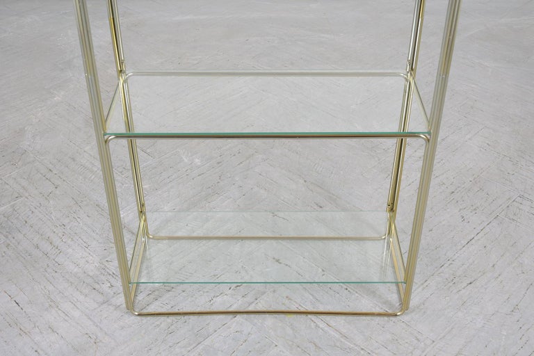Mid-Century Modern Open Glass Shelves at 1stDibs