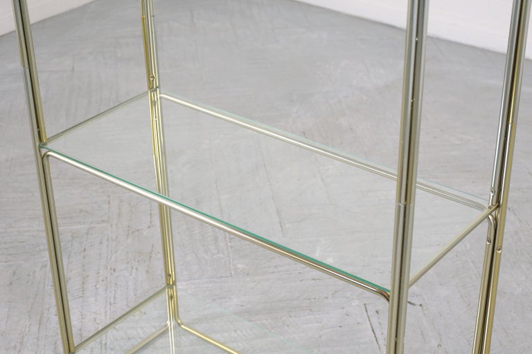 Mid-Century Modern Open Glass Shelves at 1stDibs