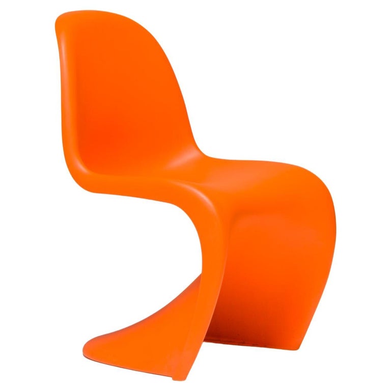 Mid-century Modern Orange Panton Chair by Verner Panton for Vitra For ...