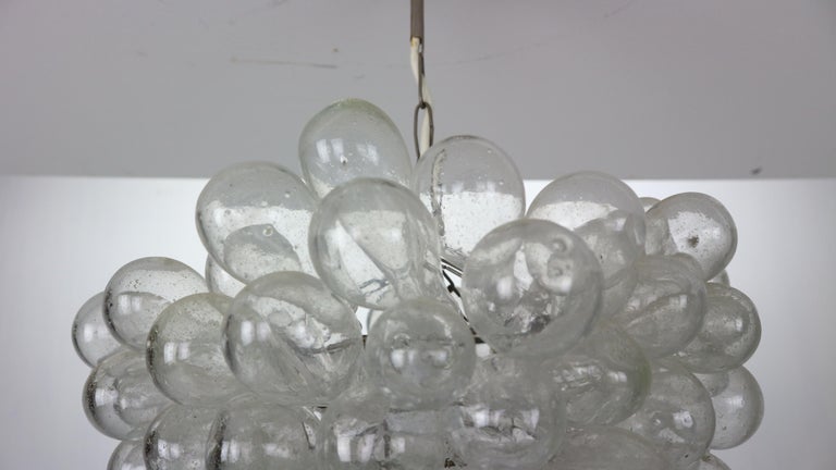 Mid-Century Modern Organic Clear Glass "Grape" Ceiling Light, Italy ...