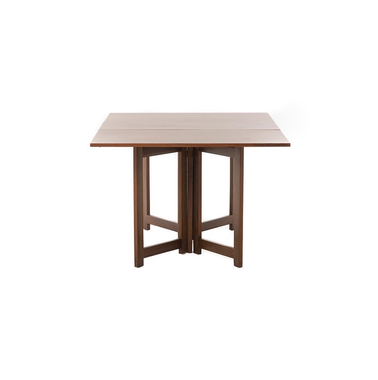 Mid-Century Modern Original Walnut Gate Leg Dining Table at 1stDibs