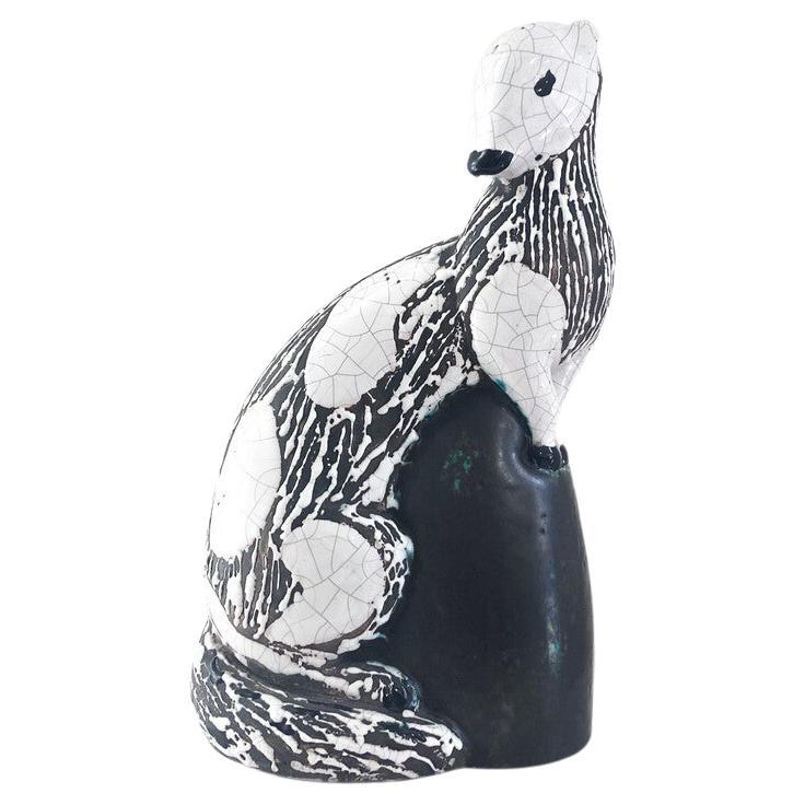 Mid-Century Modern Otter Ceramic Sculpture for Primavera, 1920 at ...
