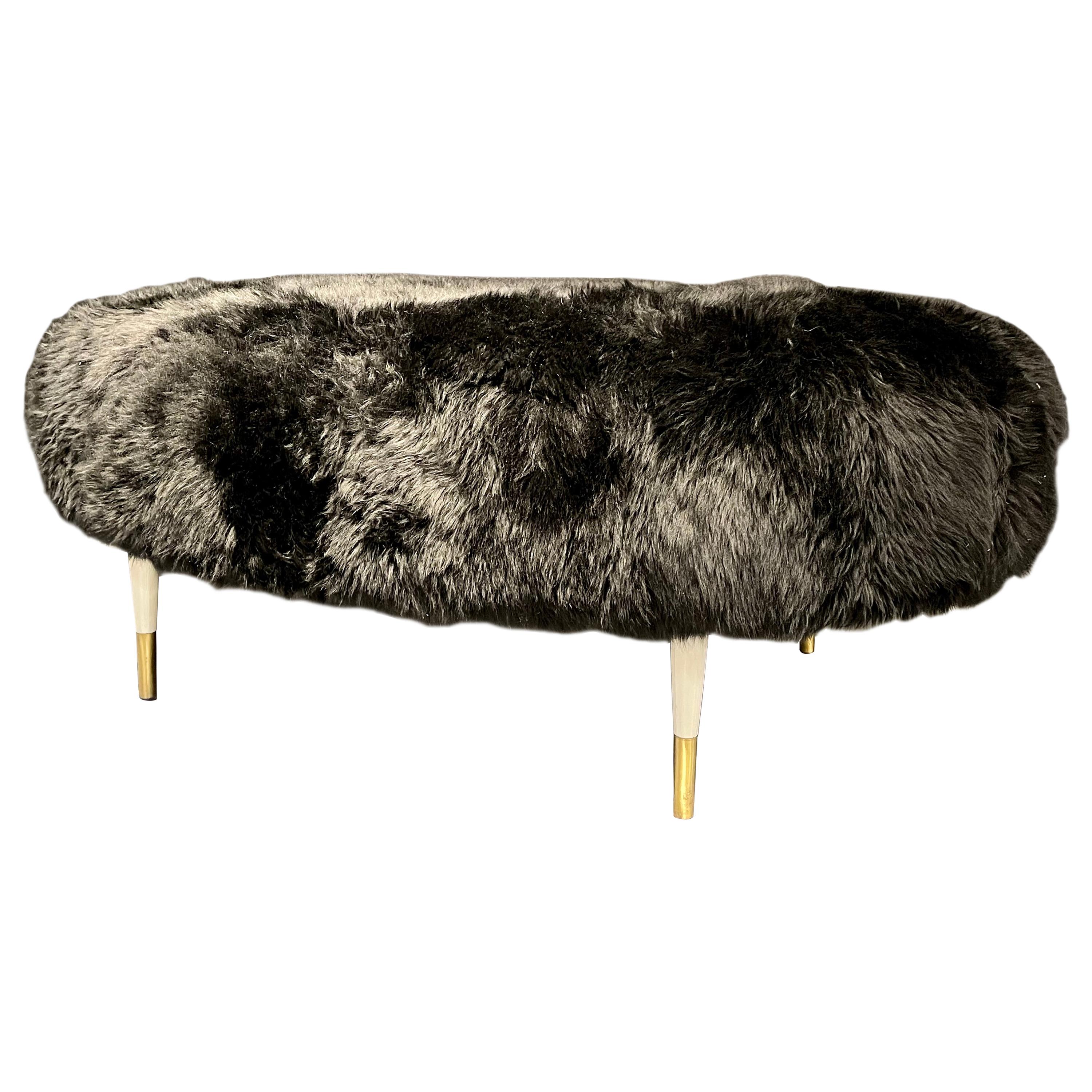 Danish Mid-Century Modern Low Ottoman at 1stDibs