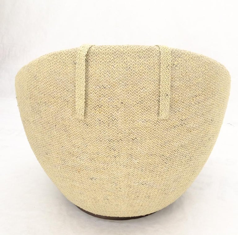 Mid-Century Modern Oval Egg Shape Pod Chair w/ Adjustable Head Rest on ...