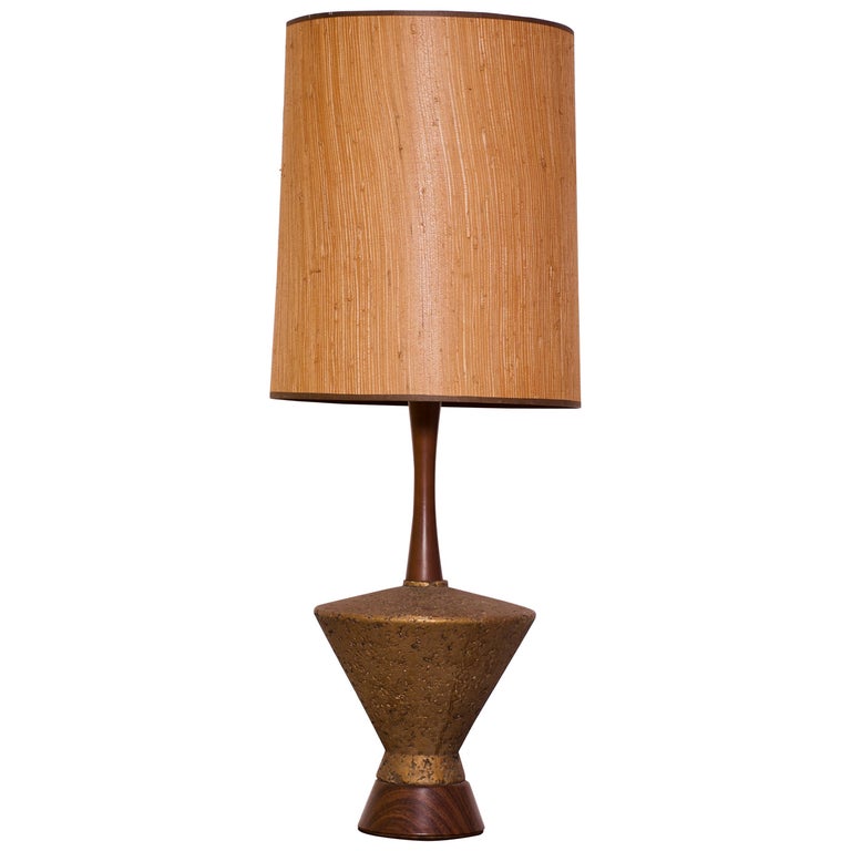 Mid-Century Modern Oversized Statement Lamp at 1stDibs
