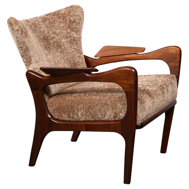 Mid-Century Modern Paddle Armed Lounge Chair by Adrian Pearsall 2291-C ...