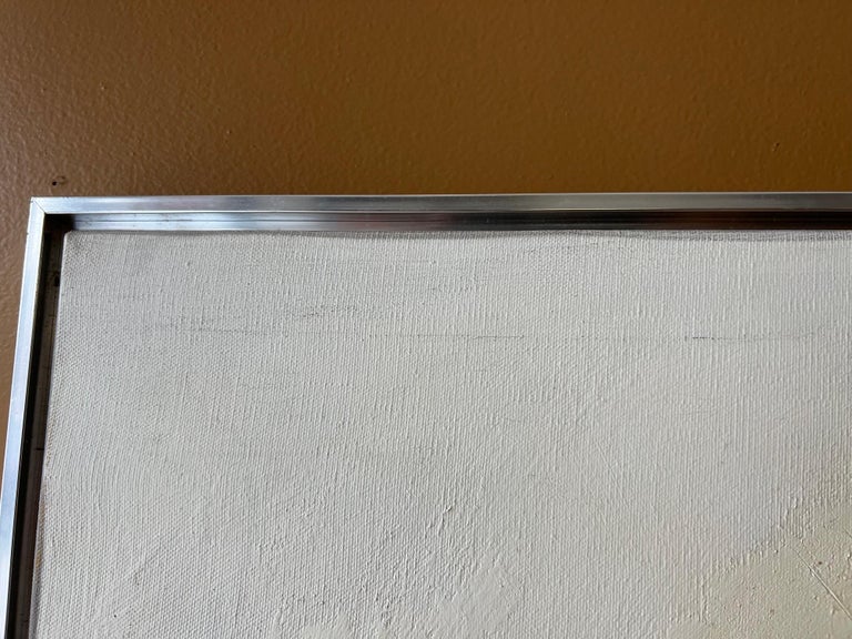 Mid-Century Modern Painting of Sun and Birds by Korean Artist Kyung Kim ...