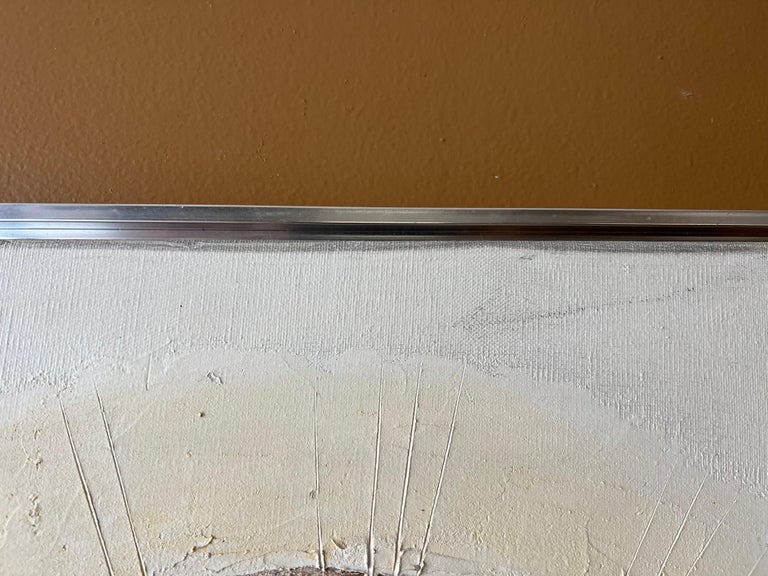 Mid-Century Modern Painting of Sun and Birds by Korean Artist Kyung Kim ...