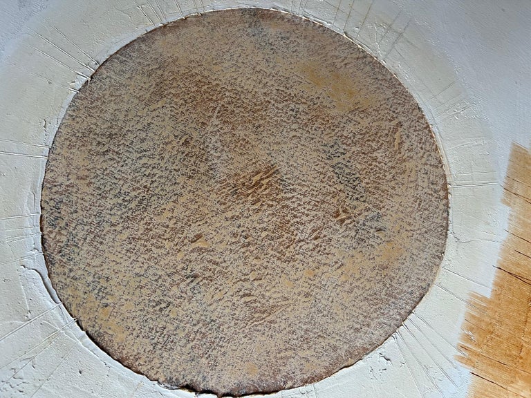 Mid-Century Modern Painting of Sun and Birds by Korean Artist Kyung Kim ...