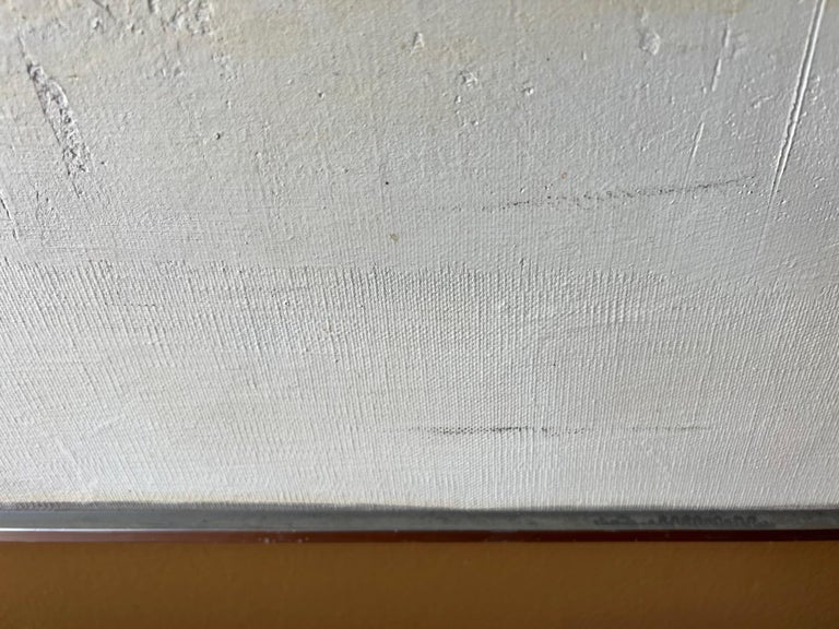 Mid-Century Modern Painting of Sun and Birds by Korean Artist Kyung Kim ...