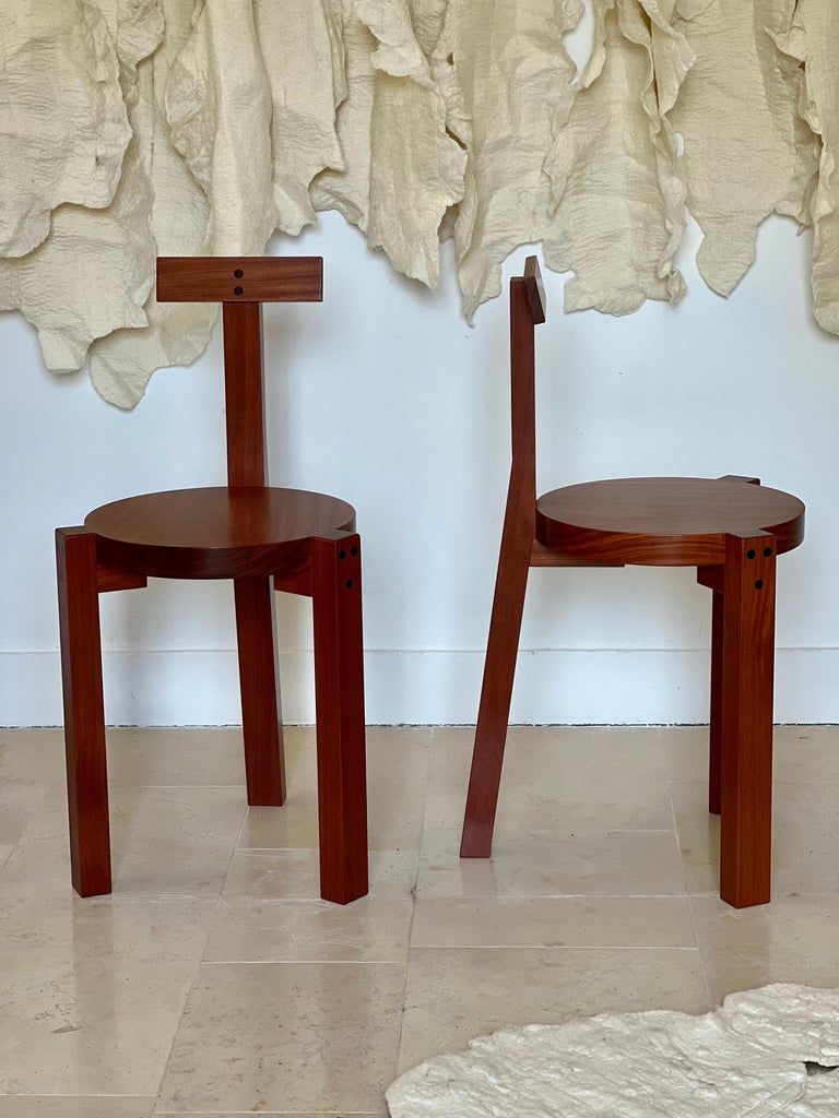 Mid-Century Modern Pair of "Girafa" Chairs by Lina Bo Bardi, Brazil ...