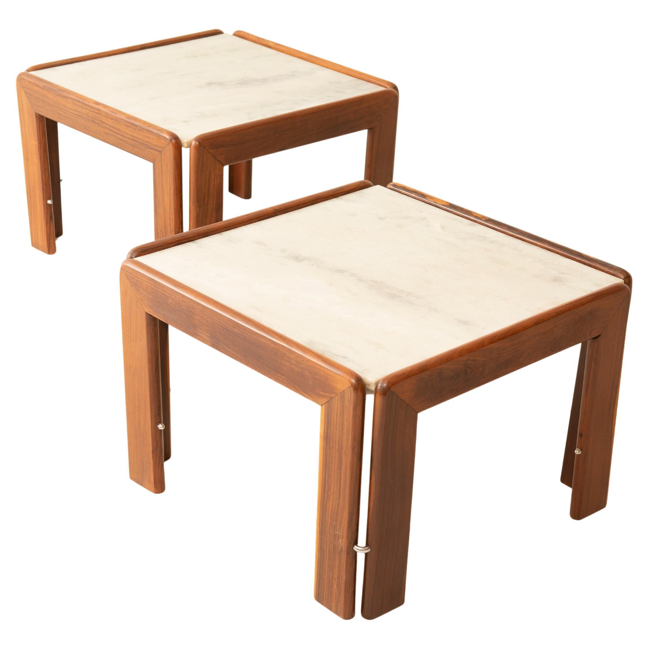 A Pair of Mid Century Modern Side Tables by Moluna Møbler, Denmark ...