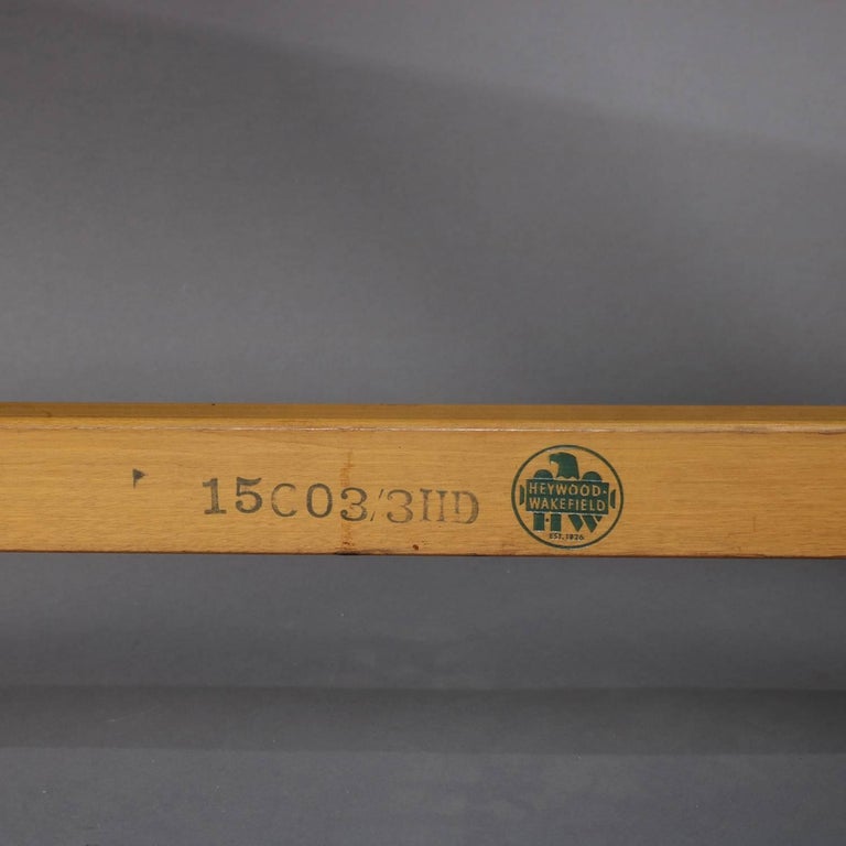 Mid-Century Modern Pair of Twin Bed Frames, Wheat Finish, Mid-20th ...