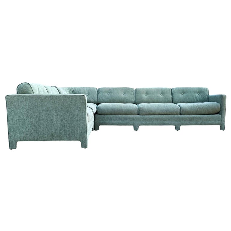 Mid-Century Modern Parsons Style Sectional Sofa after Milo Baughman For ...