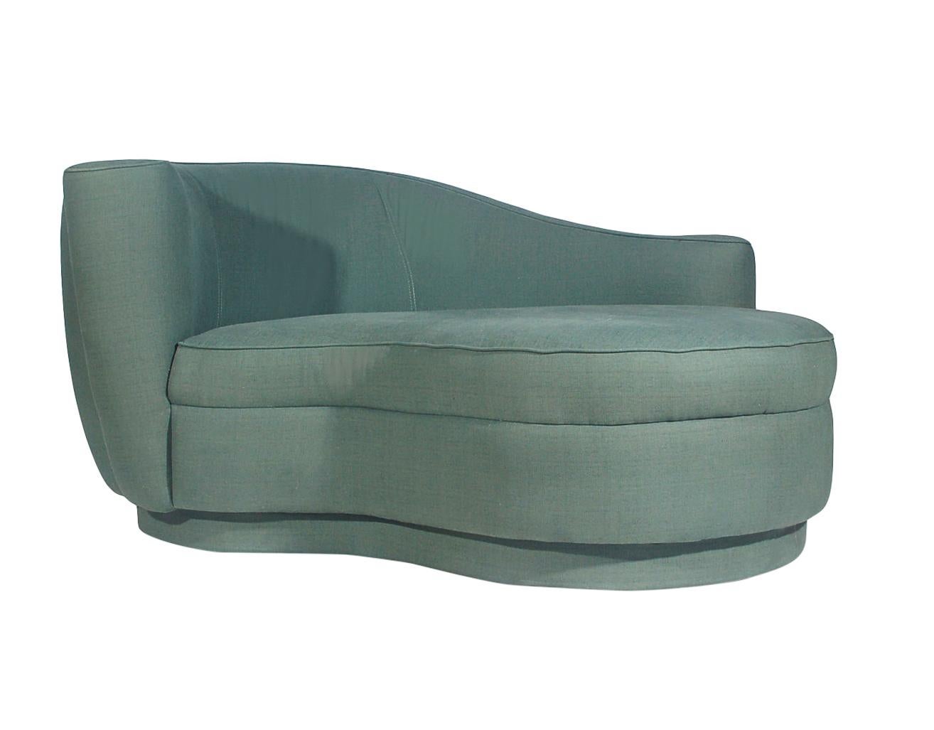 Mid-Century Modern Petite Cloud Sofa, Chaise Lounge or Loveseat with ...