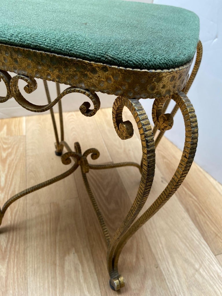 Mid-Century Modern Pier Luigi Colli Wrought Iron Foot Stool For Sale at ...
