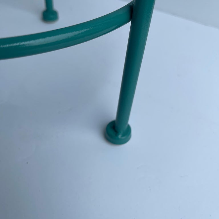Mid-Century Modern Plant Stand, Powder Coated Turquoise at 1stDibs ...