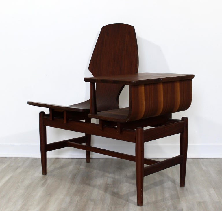 Mid-Century Modern Plycraft Bentwood Telephone Gossip Table and Side ...