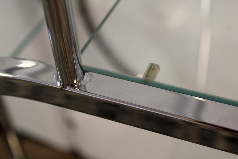 Mid-Century Modern Polished Chrome Sculptural Etagere Display For Sale ...