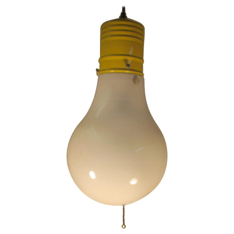 Mid-Century Modern Large Pop Art Light Bulb Pendant Lamp, circa 1965 at ...