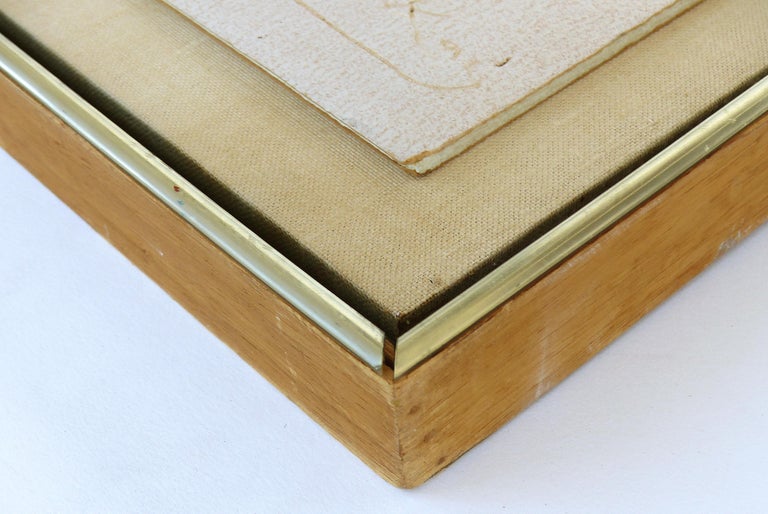 Mid-Century Modern Pressed and Carved Paperboard Wall Sculpture by ...