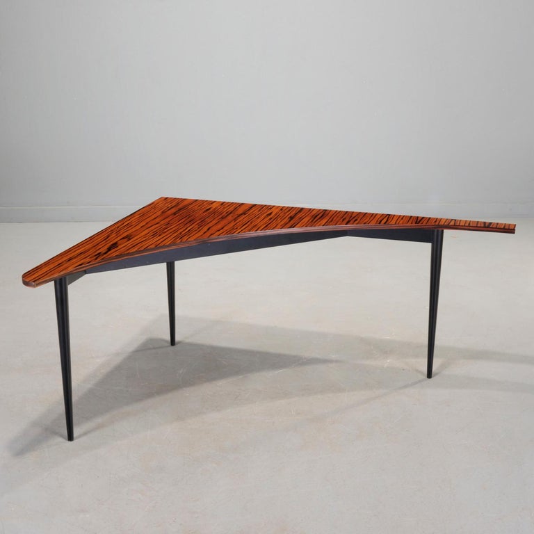 Mid Century Modern Rare Harvey Probber Curved Macassar Corner Tables ...