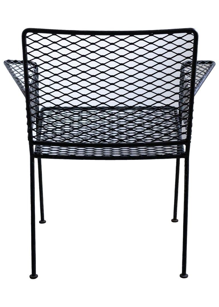Mid-Century Modern Rare Woodard Wrought Iron Accent Chair For Sale at ...