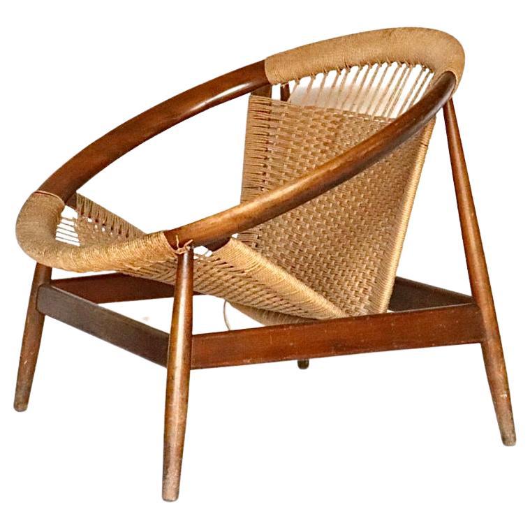 Mid-Century Modern Ringstol Lounge Chair by Illum Wikkelsø For Sale at ...